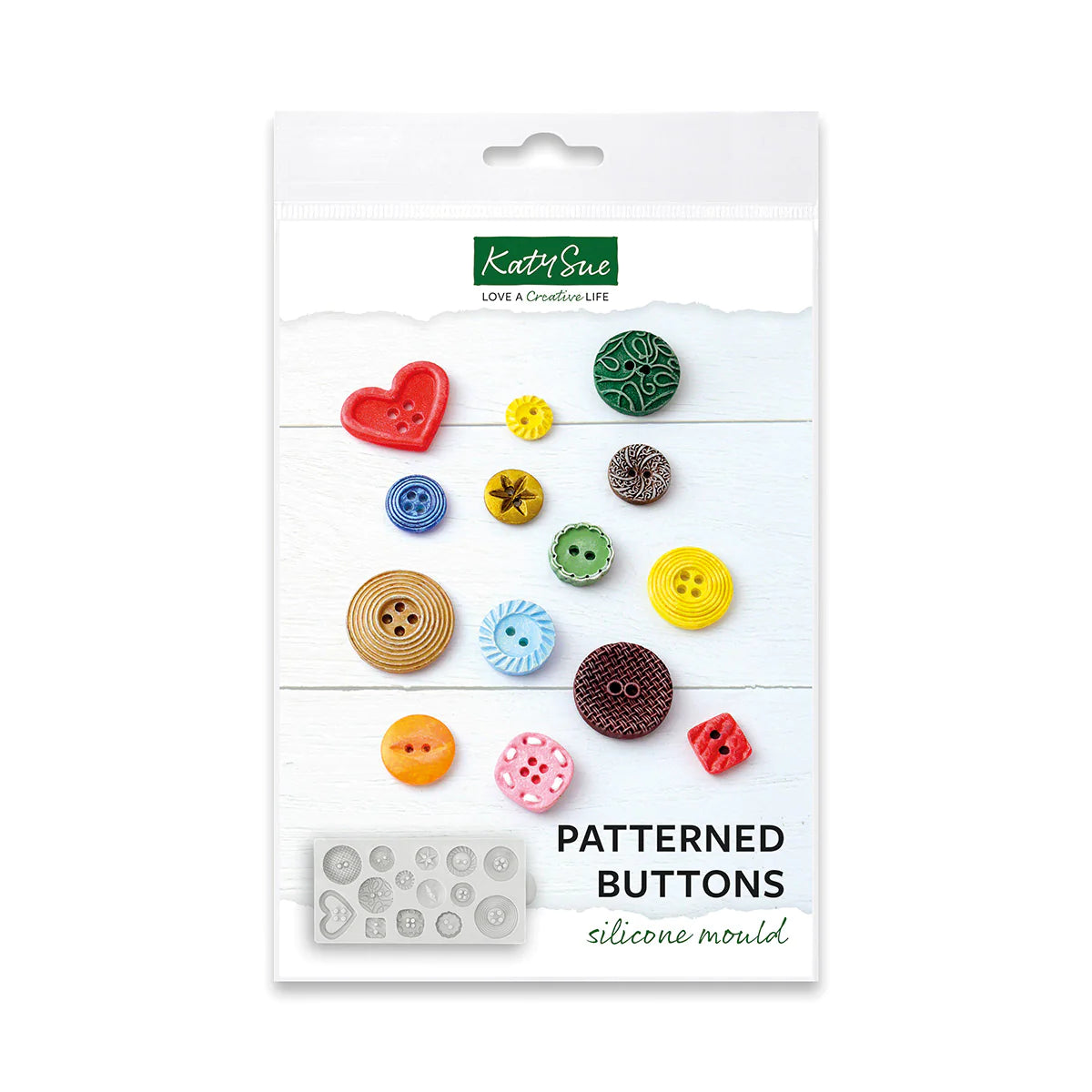 KATY SUE - PATTERNED BUTTONS SILICONE MOULD – Sweetly Impressed