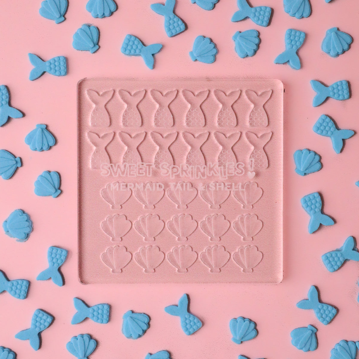 Mermaid Tail and Shell - Sprinkle Plate – Sweetly Impressed