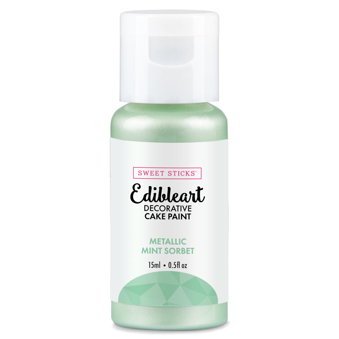 SWEET STICKS EDIBLEART-METALLIC MINT SORBET : 15ml – Sweetly Impressed