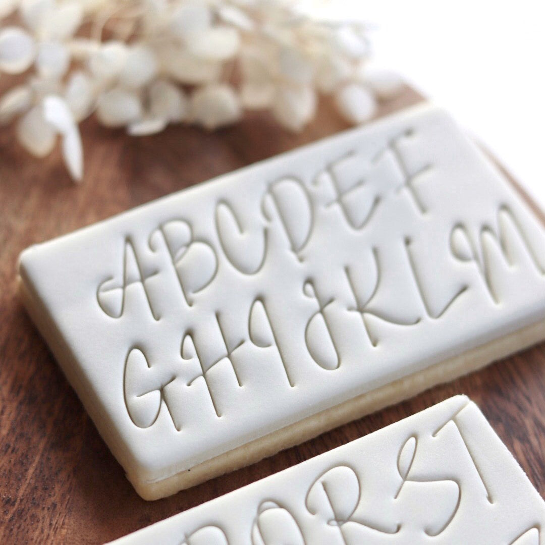 Signature Script INDIVIDUAL UPPERCASE font letters – Sweetly Impressed